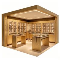 China Wooden Jewelry Counter with Installed Lights and Customized Shelf Type for Optimal 120cm X 60cm X 90cm Display for sale
