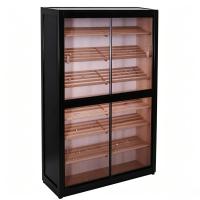 China Modern Wooden Jewelry Counter with Customized Shelf Type No Need Install and Black With Silver Accents for sale