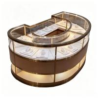 China Tempered Glass And Solid Wood Luxury Front Showcase With 50kg Per Shelf Capacity And Secure Magnetic Lock for sale