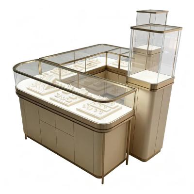 China Matte Green PU Leather Jewelry Display Rack with 3-tier Display Slots and Easy Clean Surface for sale