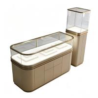 China Matte Green PU Leather Jewelry Display Rack with 3-tier Display Slots and Easy Clean Surface for sale
