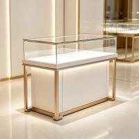 China 600X600X1300MM Jewelry Shop Design with Customized Logo and Shatter-resistant Tempered Glass for Secure Showcases for sale