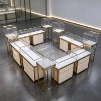 China 600X600X1300MM Jewelry Display Case with Luxury Velvet Display Trays and 12V Lighting System for Elegant Boutique Design for sale