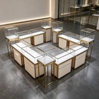 China 600X600X1300MM Jewelry Display Case with Luxury Velvet Display Trays and 12V Lighting System for Elegant Boutique Design for sale