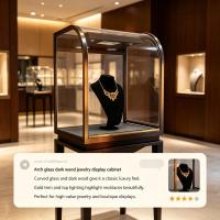 China Elegant Jewelry Counter with Marble Tabletop Hidden LED Strip Lighting and Installed Locks for sale