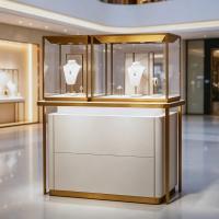 China Upright Display Case with 50kg Per Shelf Weight Capacity, Tempered Glass And Aluminum Frame, and Adjustable Glass Shelves for sale