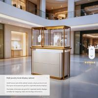 China Upright Display Case with 50kg Per Shelf Weight Capacity, Tempered Glass And Aluminum Frame, and Adjustable Glass Shelves for sale