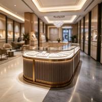China Ultra Clear Tempered Glass Upright Display Case with Sliding Glass Doors and 50kg Per Shelf Capacity for sale
