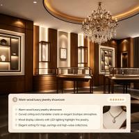China Luxury Front Showcase with Customized Shelf Dimensions Secure Magnetic Lock and Professional 3D Shop Design for sale