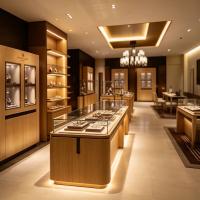 China Glass Dome Enclosure Island Display Cabinet with Anti-reflection Glass Dimmable LED Lighting and 50kg Per Shelf Capacity for sale