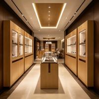 China Glass Dome Enclosure Island Display Cabinet with Anti-reflection Glass Dimmable LED Lighting and 50kg Per Shelf Capacity for sale