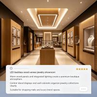 China Glass Dome Enclosure Island Display Cabinet with Anti-reflection Glass Dimmable LED Lighting and 50kg Per Shelf Capacity for sale