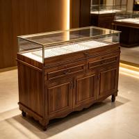 China Wall Mounted Display Case with 50kg Per Shelf Weight Capacity Adjustable Glass Shelves and Tempered Safety Glass for sale