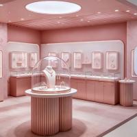 China Customized Dimensions Luxury Front Showcase with 50kg Per Shelf Capacity and LED Lighting for Jewelry Display for sale