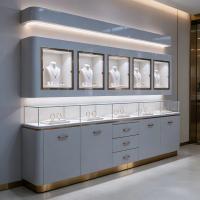 China Wall Mounted Display Case with 50kg Per Shelf Capacity, LED Lighting, and Adjustable Glass Shelves for Enhanced Visibility for sale