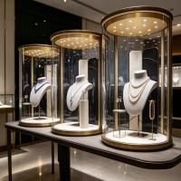 China Ergonomic Human Shape Jewelry Display Stand with Ultra-Soft High-Density Velvet and 30 Jewelry Pieces Capacity for sale