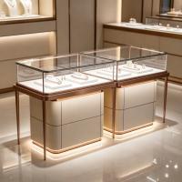 China Upright Display Case with 50kg Per Shelf Weight Capacity Tempered Glass And Solid Wood Customizable Dimensions for sale