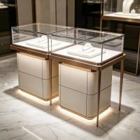 China Upright Display Case with 50kg Per Shelf Weight Capacity Tempered Glass And Solid Wood Customizable Dimensions for sale