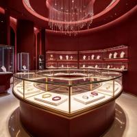 China Upright Display Case with 50kg Per Shelf Weight Capacity, Integrated LED Lighting, and Customizable Dimensions for sale