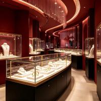 China Upright Display Case with 50kg Per Shelf Weight Capacity, Integrated LED Lighting, and Customizable Dimensions for sale