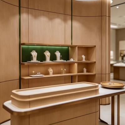 China 50kg Per Shelf Luxury Front Showcase with Dimmable Warm LED Lighting and Sliding Front Doors for Elegant Jewelry Display for sale