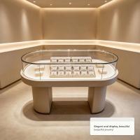 China Customized Design Jewelry Retail Counter with Secure Lock and Built-in Lighting for Jewelry Stores for sale