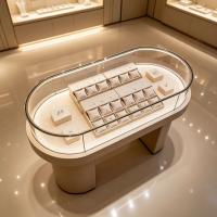 China Customized Design Jewelry Retail Counter with Secure Lock and Built-in Lighting for Jewelry Stores for sale