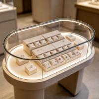 China Customized Design Jewelry Retail Counter with Secure Lock and Built-in Lighting for Jewelry Stores for sale