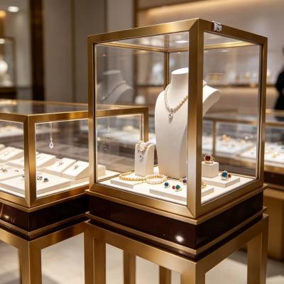 China Customized Shelf Dimensions Upright Display Case with 50kg Per Shelf Weight Capacity and Tempered Glass And Solid Wood Construction for sale