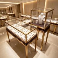 China Customized Shelf Dimensions Upright Display Case with 50kg Per Shelf Weight Capacity and Tempered Glass And Solid Wood Construction for sale