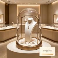 China Jewelry Display Props with Storage Capacity for 30 Pieces, Ultra-Soft High-Density Velvet, and Ergonomic Bust & Stand Design for sale
