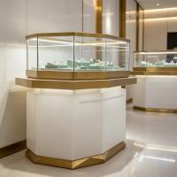China Tempered Glass and Solid Wood Upright Display Case with Customized Shelf Dimensions and Integrated LED Lighting for sale