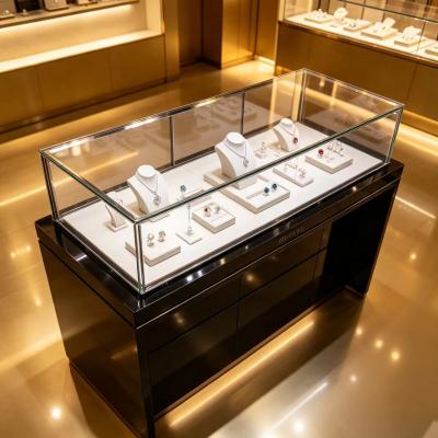 China Wall Mounted Display Case with 50kg Shelf Capacity Front Opening Soft-Close Doors and LED Lighting for sale
