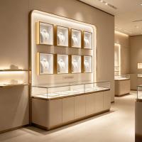 China Lockable Drawer Jewelry Display Table with 12 Compartments and Tempered Glass Shelving for sale