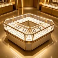 China Luxury Front Showcase with 5 Adjustable Glass Shelves, 50kg Per Shelf Weight Capacity, and Built-in Security Lock for sale