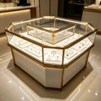 China Luxury Front Showcase with 5 Adjustable Glass Shelves, 50kg Per Shelf Weight Capacity, and Built-in Security Lock for sale
