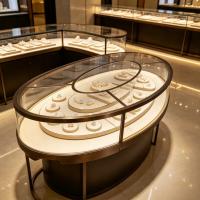 China Wall Mounted Display Case with 50kg Per Shelf Weight Capacity, Built-in High CRI LED Lighting and 360° Panoramic Display for sale
