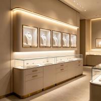 China Wall Mounted Display Case with 50kg Per Shelf Weight Capacity, Built-in LED Lighting System, and Adjustable Glass Shelves for sale