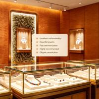 China Ultra-Soft High-Density Velvet Jewelry Display Props with Key-locking Mechanism Factory Direct Made for sale