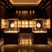 China 3-tier Jewelry Display Props with Customizable Finish and Ultra-Soft High-Density Velvet for Organized Showcases for sale