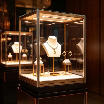 China 3-tier Jewelry Display Props with Customizable Finish and Ultra-Soft High-Density Velvet for Organized Showcases for sale