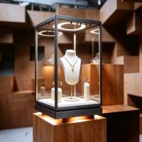 China Dimmable LED Spotlight Jewelry Display Stand with Customizable Design and Key-locking Mechanism for sale