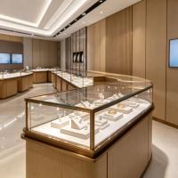 China Customized Shelf Dimensions Jewelry Display Table with Key Lock and Built-in Dimmable LED for Secure and Attractive Jewelry Presentation for sale