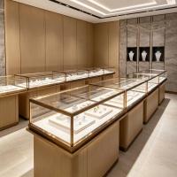 China Customized Shelf Dimensions Jewelry Display Table with Key Lock and Built-in Dimmable LED for Secure and Attractive Jewelry Presentation for sale