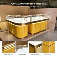 China Upright Display Case with Front Opening Soft-Close Mechanism Built-in Lock and Adjustable Glass Shelves for Commercial Venues for sale