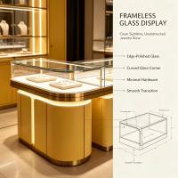 China Upright Display Case with Front Opening Soft-Close Mechanism Built-in Lock and Adjustable Glass Shelves for Commercial Venues for sale