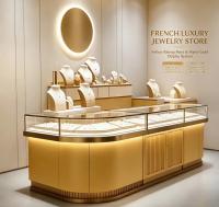 China Luxury Front Showcase with Secure Lock With Key, Adjustable Glass Shelves, and Precision LED Lighting System for sale
