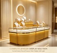 China Luxury Front Showcase with Secure Lock With Key, Adjustable Glass Shelves, and Precision LED Lighting System for sale