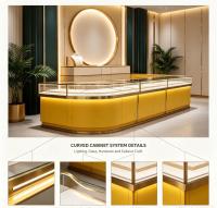 China Adjustable Glass Shelves Wall Mounted Display Case with Built-in LED Lighting System and Tempered Safety Glass for sale