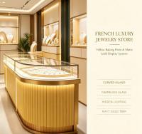 China Customized Wall Mounted Display Case with Built-in LED Lighting System and 50kg Shelf Weight Capacity for sale
